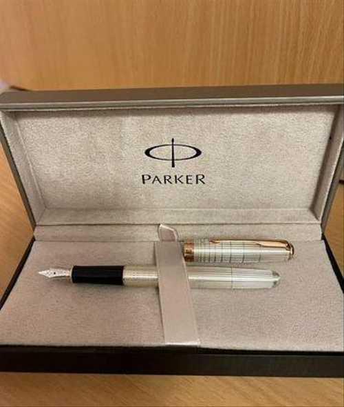 Перьевая ручка parker sonnet F535 feminine silver