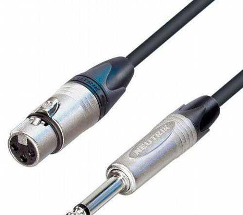 Кабель Neutrik XLR - mono jack 6.3mm 4 метра