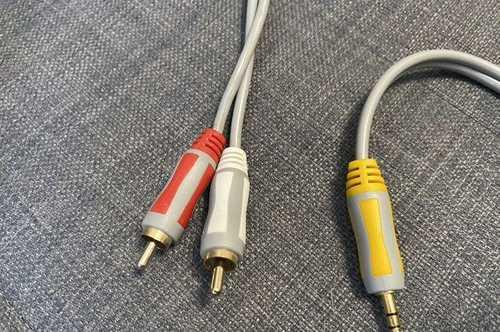 Аудио кабель delink 3,5 jack - 2 RCA 5м