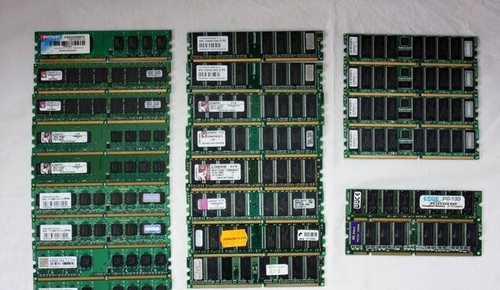 Оперативная память DDR, DDR2, 1-2 Гб, 256-512 Мб