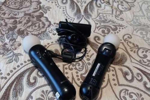 Комплект ps move, камера ps eye для ps 2,3,4