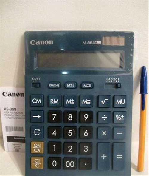 Калькулятор новые canon AS888 casio GR16