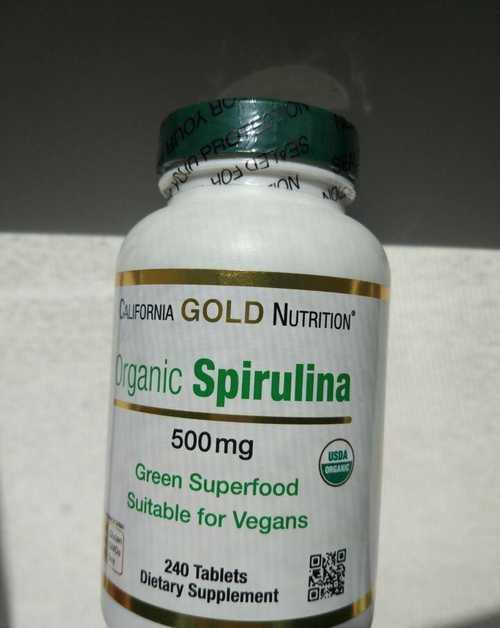 Organic Spirulina Спирулина 240 таб