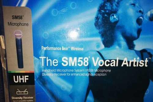 Shure SM58 vocal artist