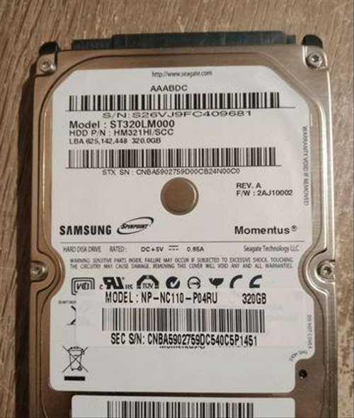 HDD 2.5 SATA Samsung 320G