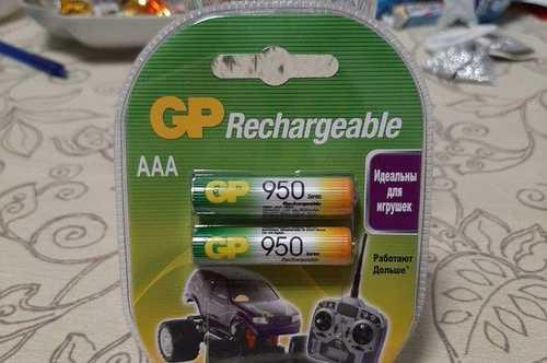 Аккумуляторы AAA мизинчиковые GP 950mAh