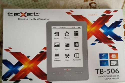 Электронная книга Texet TB-506