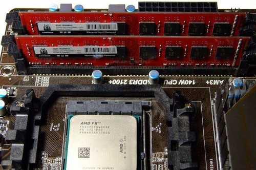 Комплект 16GB DDR3, 990FX MB, AMD FX9370