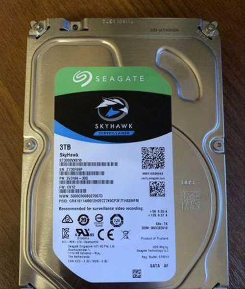 Жесткий диск Seagate Skyhawk 3Tb