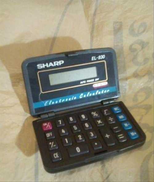 Калькулятор Sharp EL 830 Japan