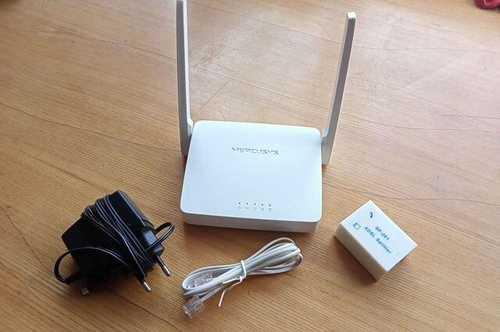 Wifi adsl-роутер mercusys 300 мбит/с