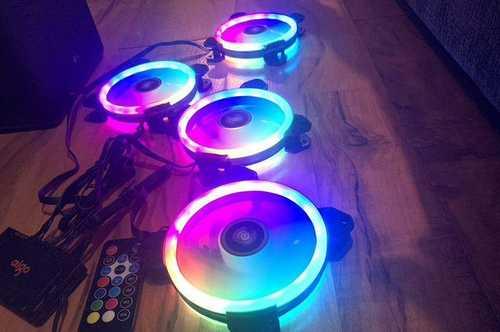 4 штуки Aigo DR12 RGB 120 mm