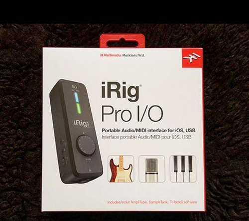 IRig Pro I/O с комплектом по в подарок