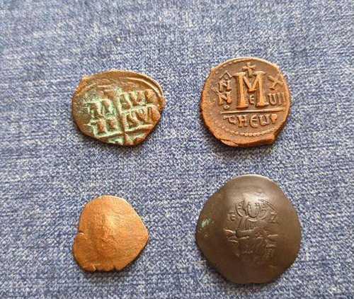 Византия, монеты и чашечки, редкое состояние