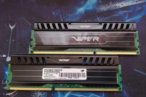 DDR3 16Gb (2x8Gb) 1600MHz VipeR Patriot