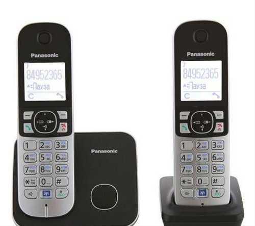 Радиотелефон Panasonic KX-TG6812RUB черный