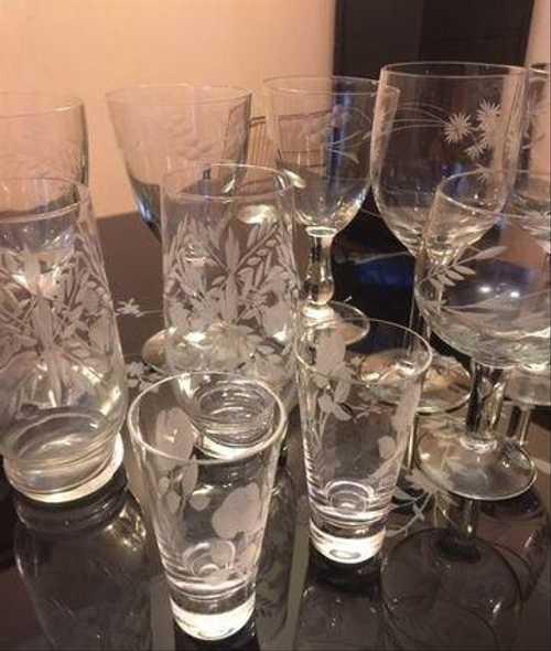 Советские бокалы стекло