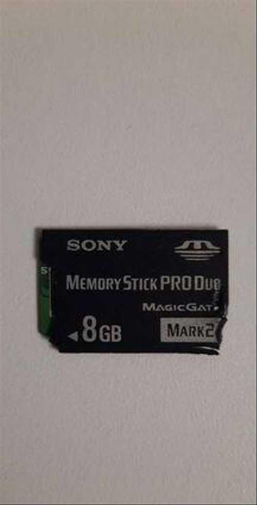 Карта памяти sony memory stick 8GB