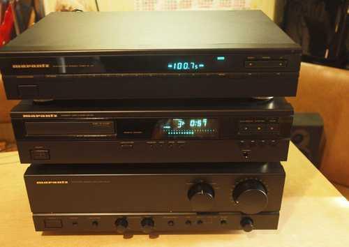 Hi-Fi трио Marantz, усилитель PM-40,CD-40,FM-тюнер