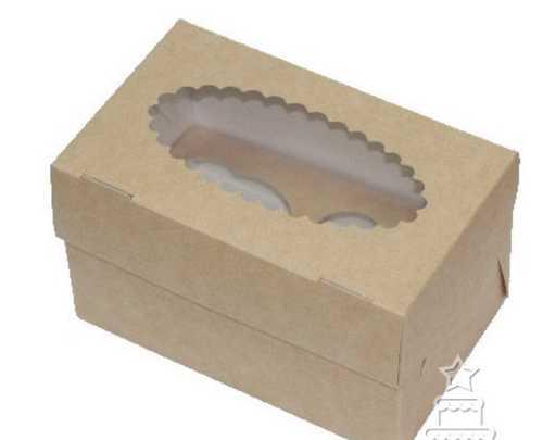 Крафт-коробка для 3х маффинов Pasticciere (250*100