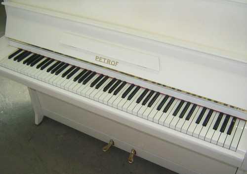 Пианино Petrof, белое, новое