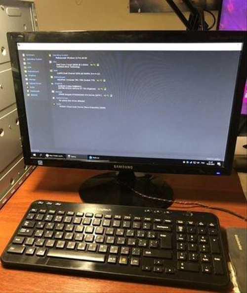 Компьютер,монитор,беспроаодна клавиатура