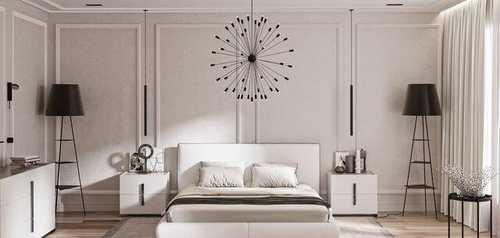Кровать Берген в стиле минимализм + сборка,доставк