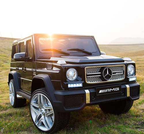 Детский электромобиль Mercedes G65 4WD черный