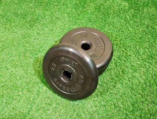 Диск Barbell Atlet - 2.5 кг Новый D25 (26мм)