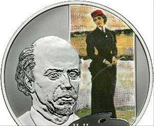 Монета Художник Нестеров М.В. 2 руб серебро 2012г