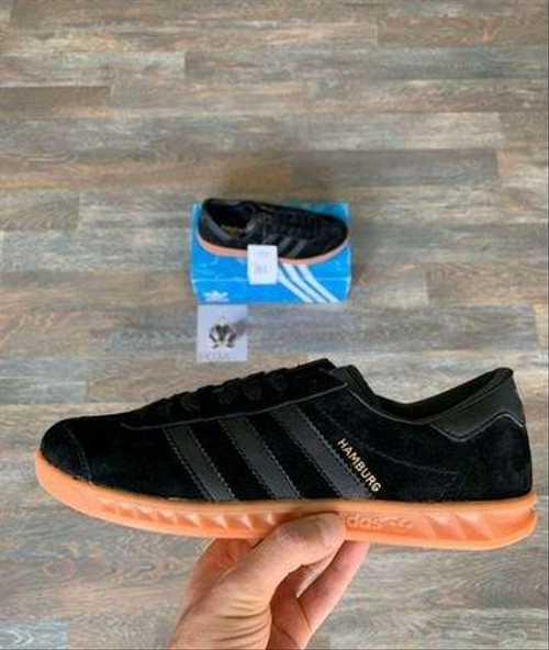 Кроссовки Adidas Hamburg Black / Gum