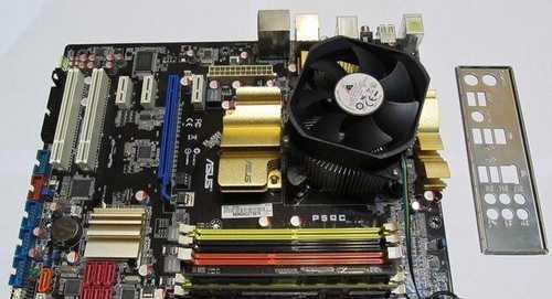 Asus P5QC комплект P45 3Ггц DDR3 майнинг 4 PCI-e