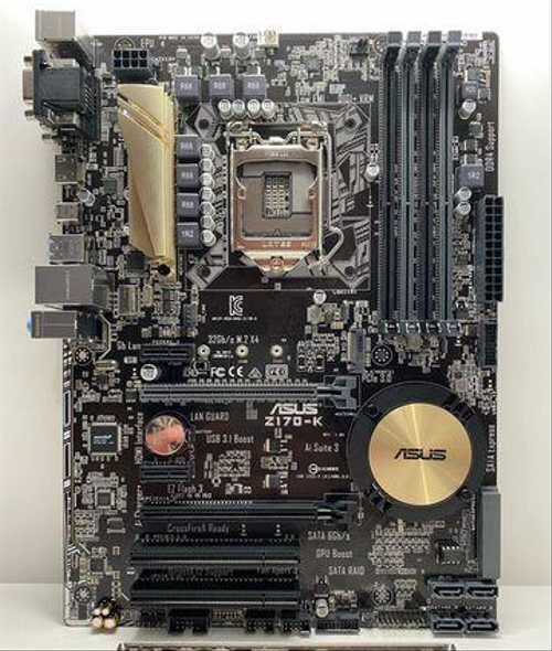 Asus Z170-K (Socket 1151-V1 / до 5 видео)