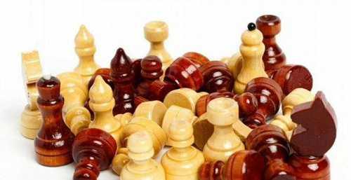 Шахматы Ладья-С обиходные без игрового поля в пакете