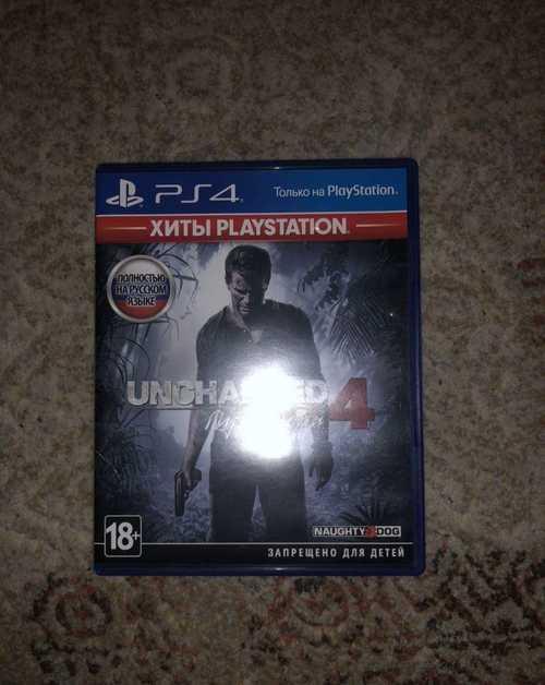 Продам диск uncharted 4 на ps4