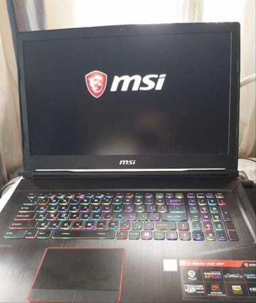 Игровой ноутбук msi 17.3 GE73 Raider RGB 8RF