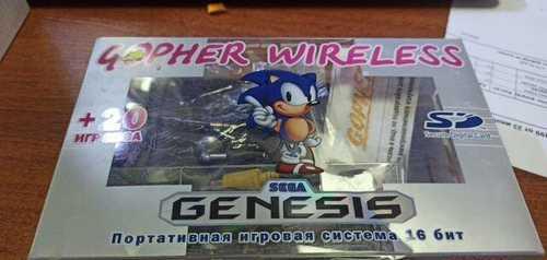 Sega genesis gopher + 500 игр в комплекте
