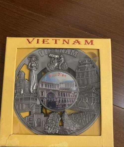 Тарелка декоративная Vietnam металлическая