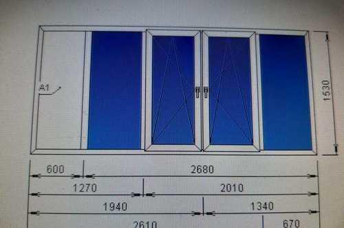 Окно пвх на лоджию 3280*1530 С энергосберегающ