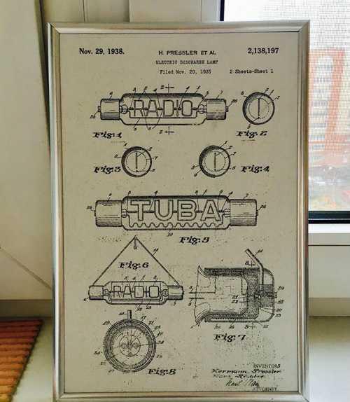 Лофт Loft постер радиолампы