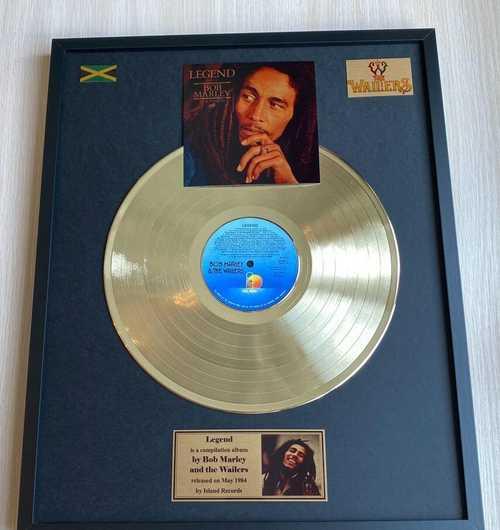 Bob Marley Legend Золотой винил в раме