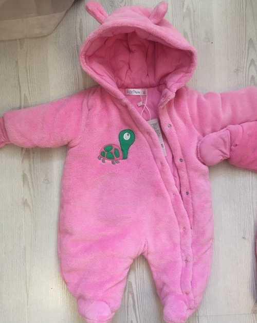 Продам новый плюшевый комбинезон, размер 0-3 месяц