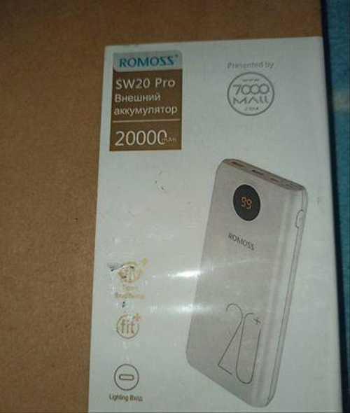 Повербанк powerbank Romoss QC3.0