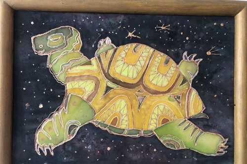 Картина батик « звездная черепаха»