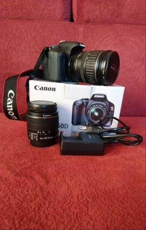 Фотоаппарат Canon 550D объектив 28-135 + 18-55 в п