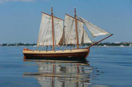 Модель легендарного баркаса с HMS "Bounty"