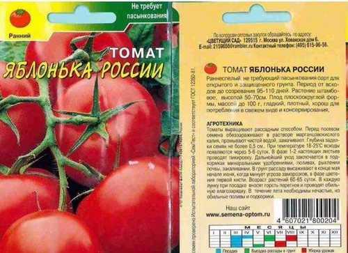 Рассада помидоров томатов. «Яблонька Росии»