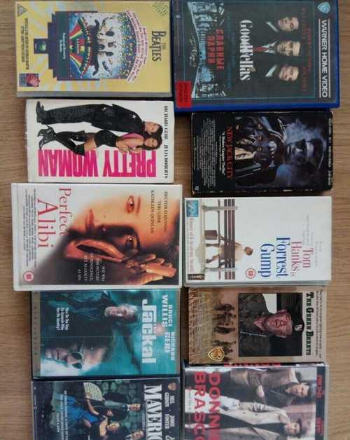 VHS кассеты иностранные, на языке оригинала