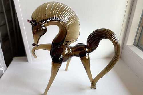 Статуэтка конь из цветного стекла, СССР