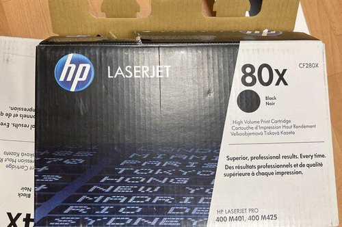 Картридж HP LJ CF280x 2014 (новая) коробка раскрыт